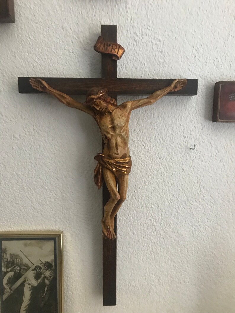 Beautiful Antique Crucifix Jesus Inri, Gerard Linssen, 40x34cm - Etsy