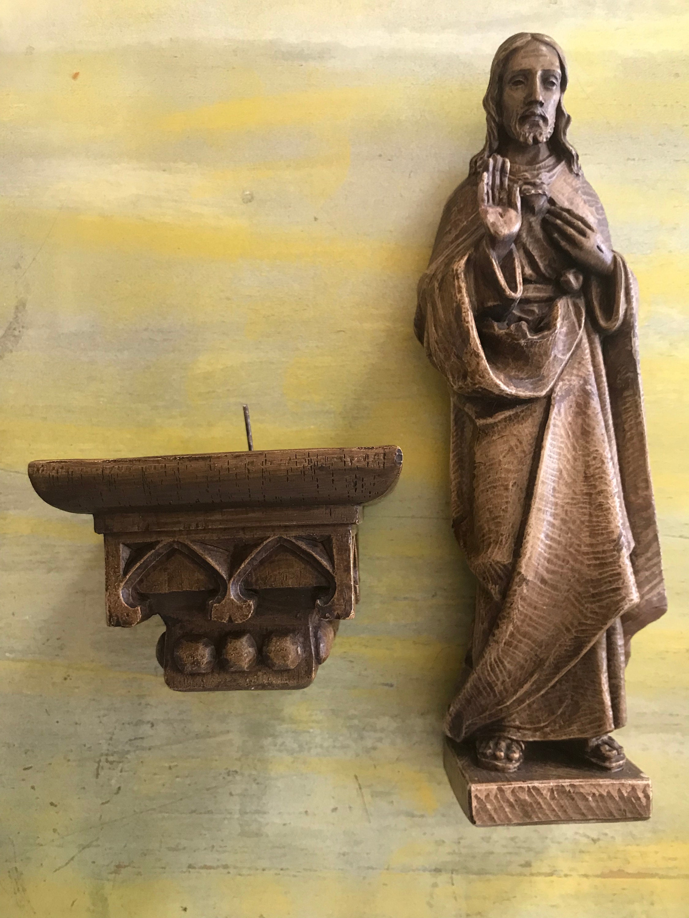 Jesus' Sacred Heart, 1910, Including Wooden Console, Gebroeders Van ...