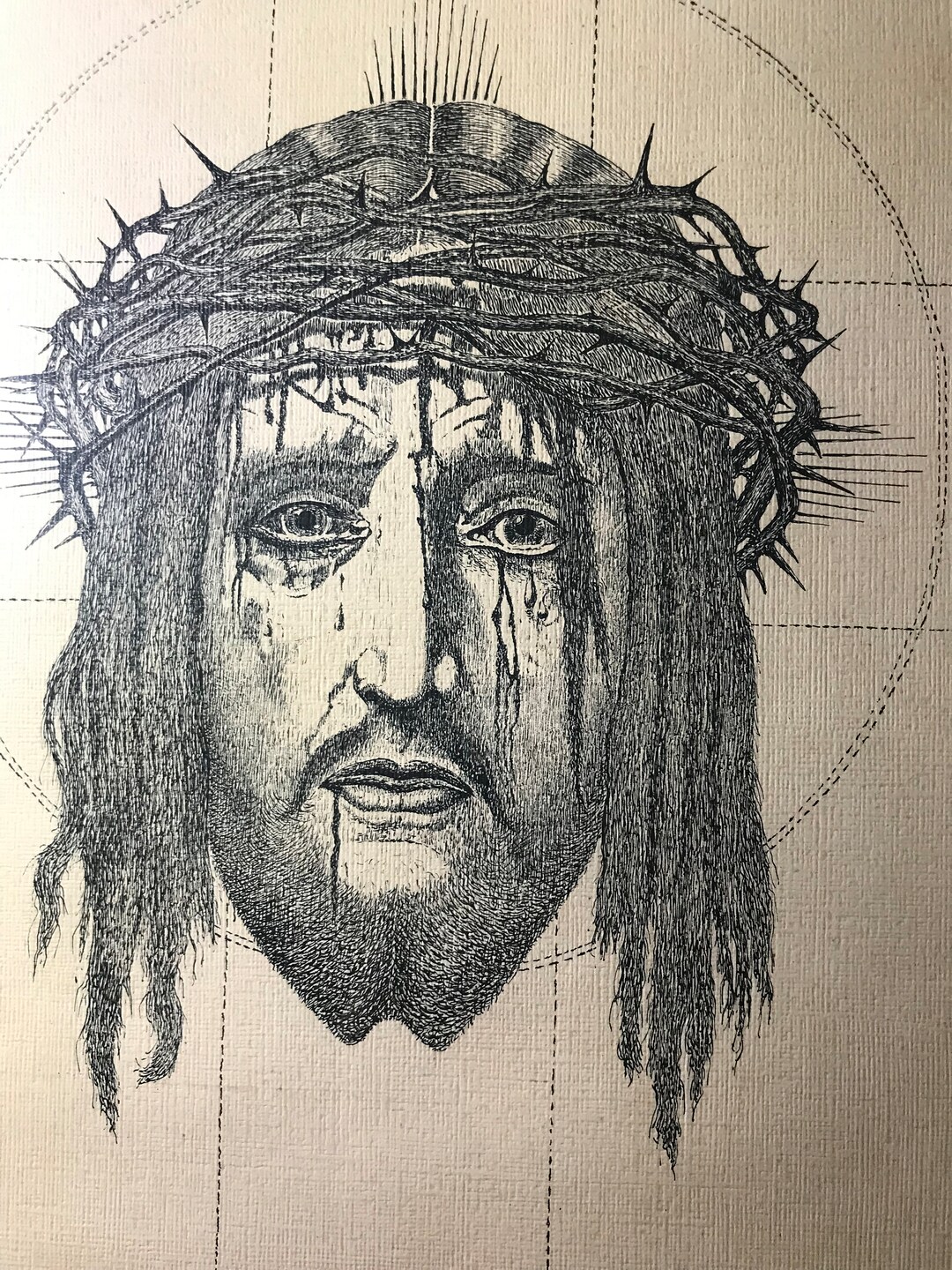 Old Painting Jesus Inri, Antique Frame, Jeroen Peereboom, 43x32cm ...