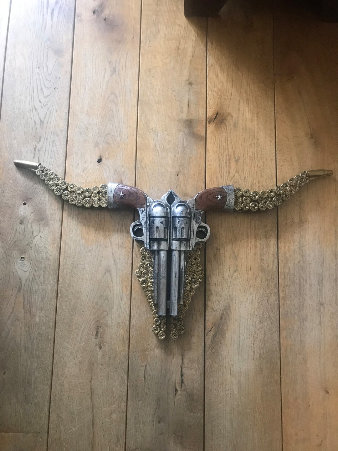 Beautiful Decoration of Pistols With Bullets, Skull, Bullet - Etsy