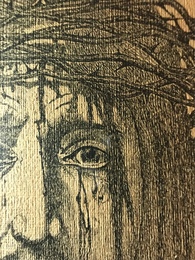 Old Painting Jesus Inri, Antique Frame, Jeroen Peereboom, 43x32cm ...