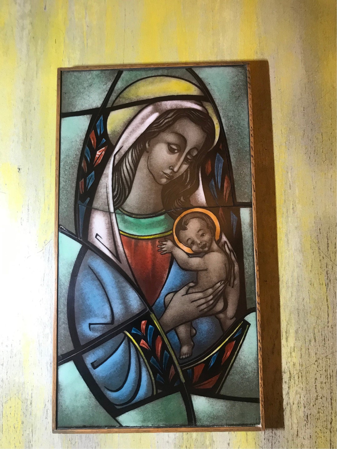 Beautiful Icon of Mary With Baby Jesus, 30x17cm, 12x7 Inch - Etsy