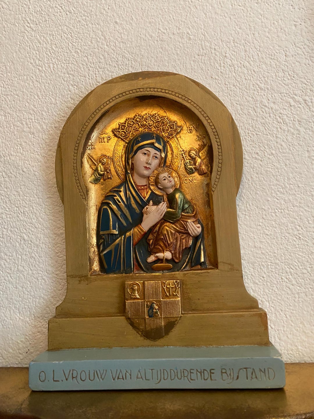 Beautiful Old Icon of Mary, Perpetual Help. Made by the Van Paridon ...