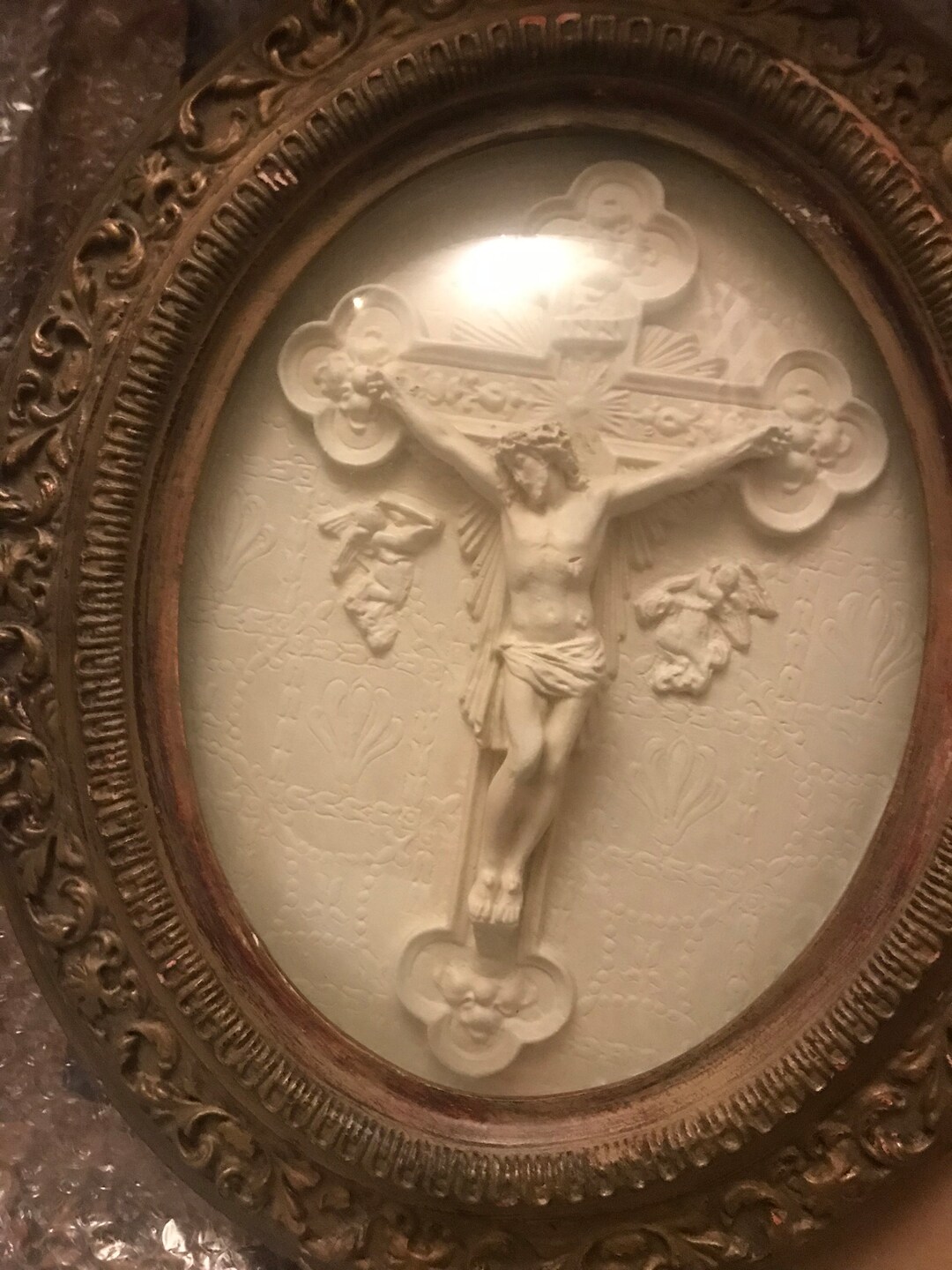 Relic, Icon, Jesus Inri, Made 1750, Signed Depo 60, 40x34cm, 26x14inch ...