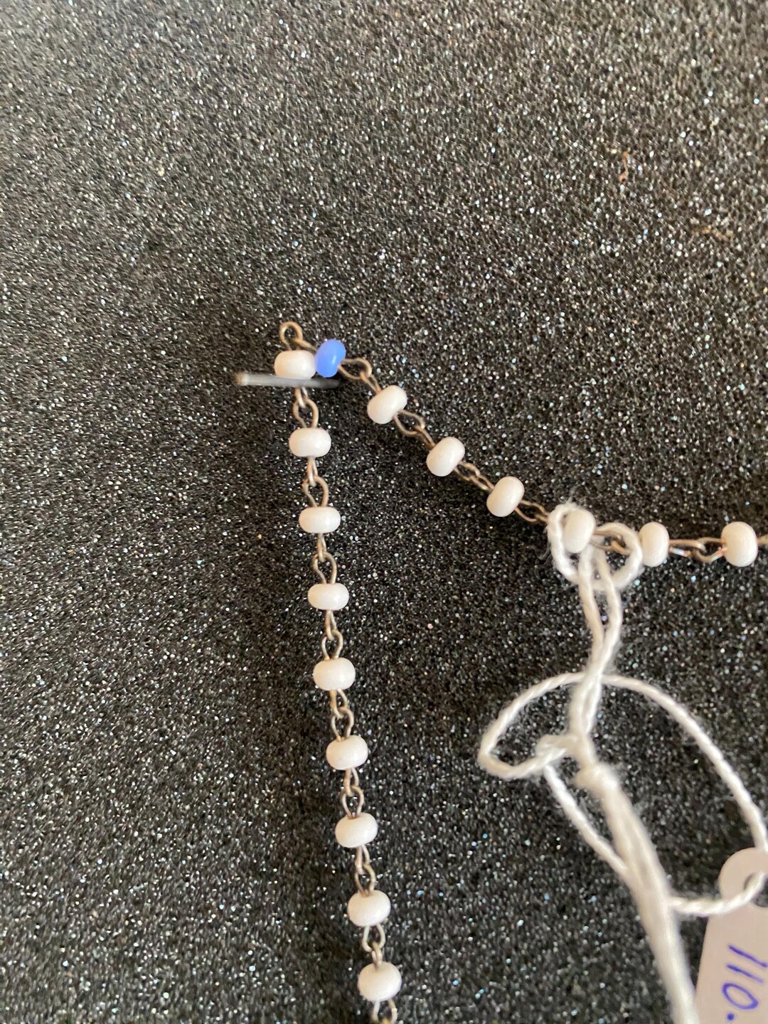 Beautiful Rosary, Old, Handmade, With Beautiful Silver Cross With Pearl ...