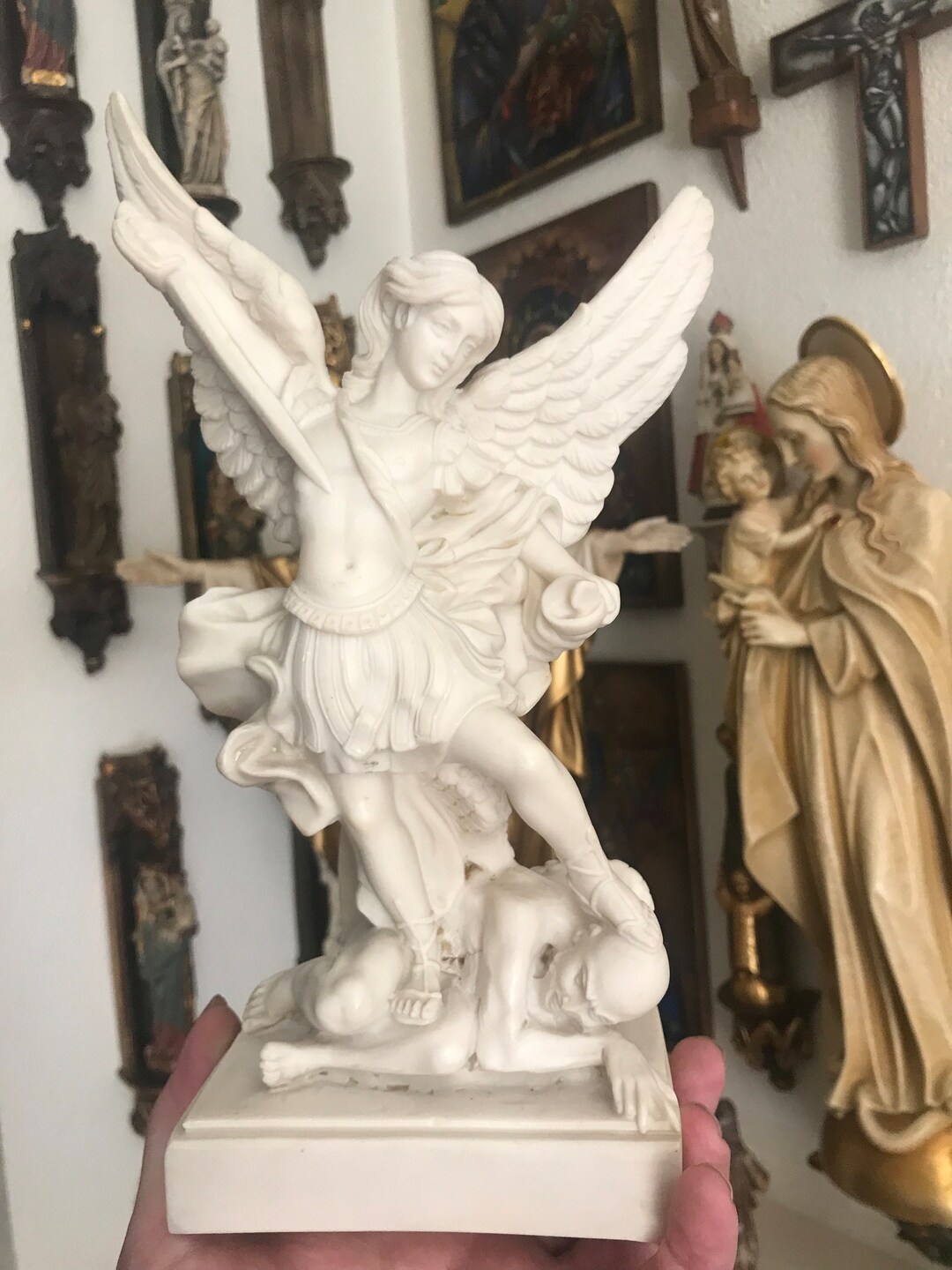 Archholy Angel Michael With Lucifer, Angel Michelangelo With Lucifer ...