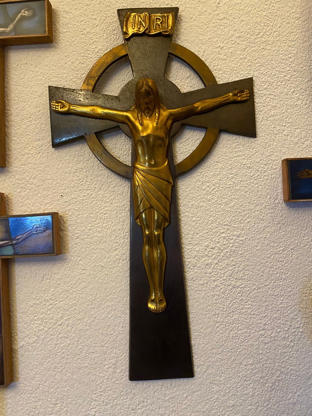 Beautiful French Bronze Antique Crucifix Jesus Inri, 18th Century. - Etsy