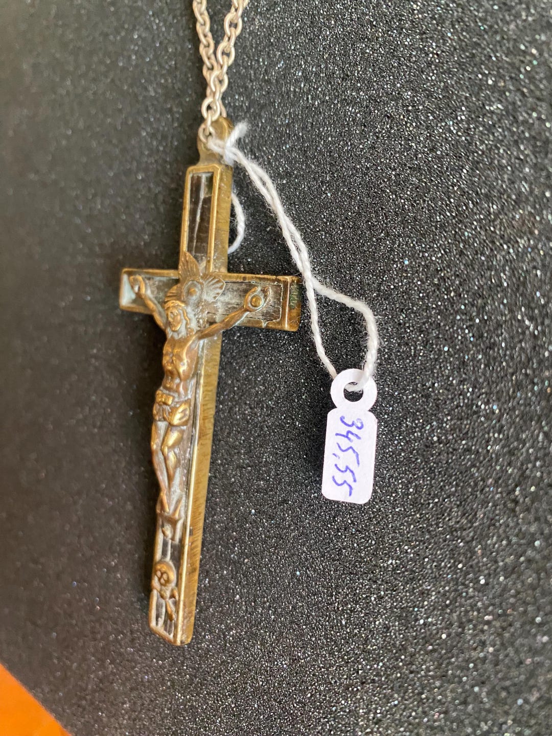 Large Antique Nun's Cross, Pastor's Cross. Traces of Age Present ...