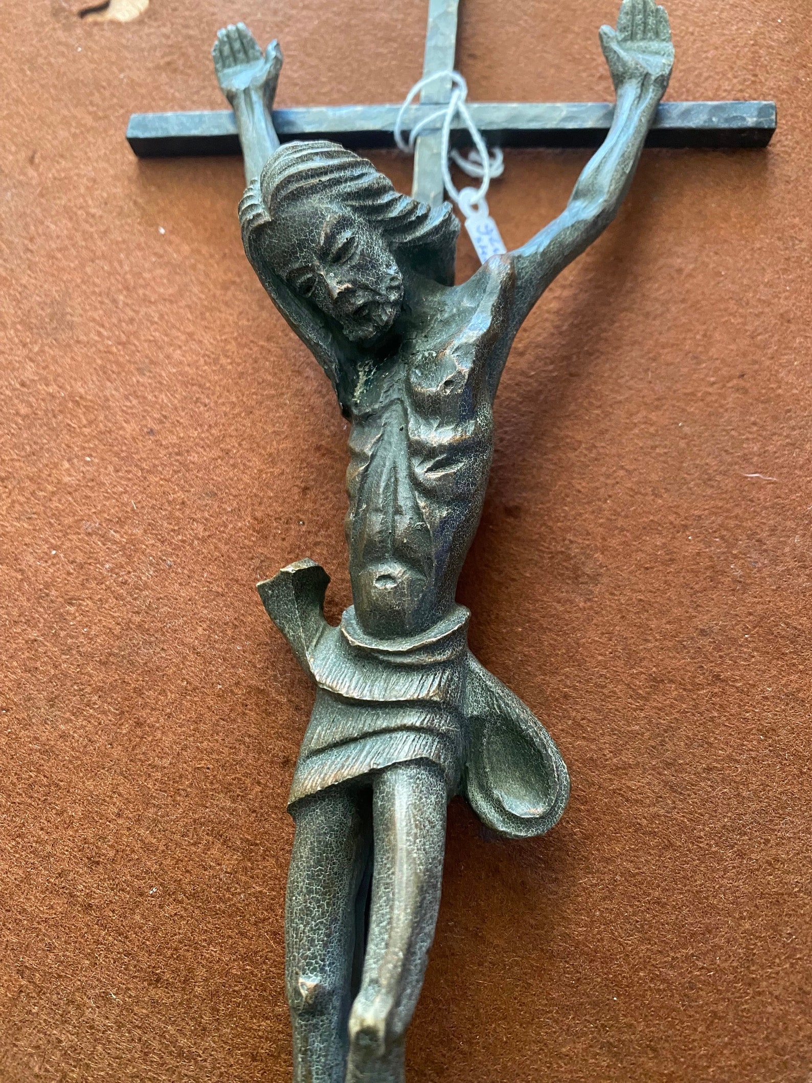Beautiful Antique Crucifix With Jesus on the Cross. 37cm X 13 Cm ...