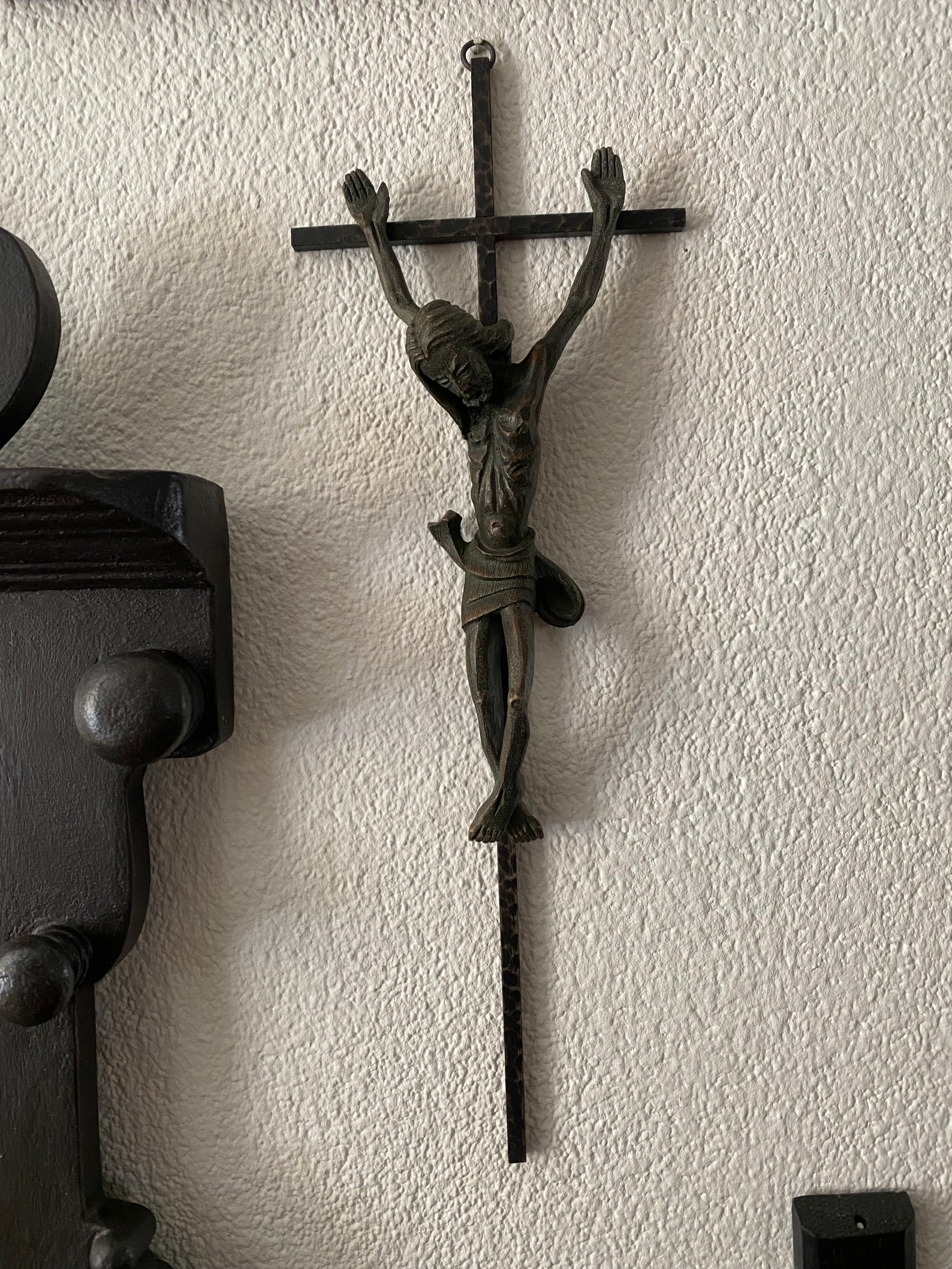 Beautiful Antique Crucifix With Jesus on the Cross. 37cm X 13 Cm ...