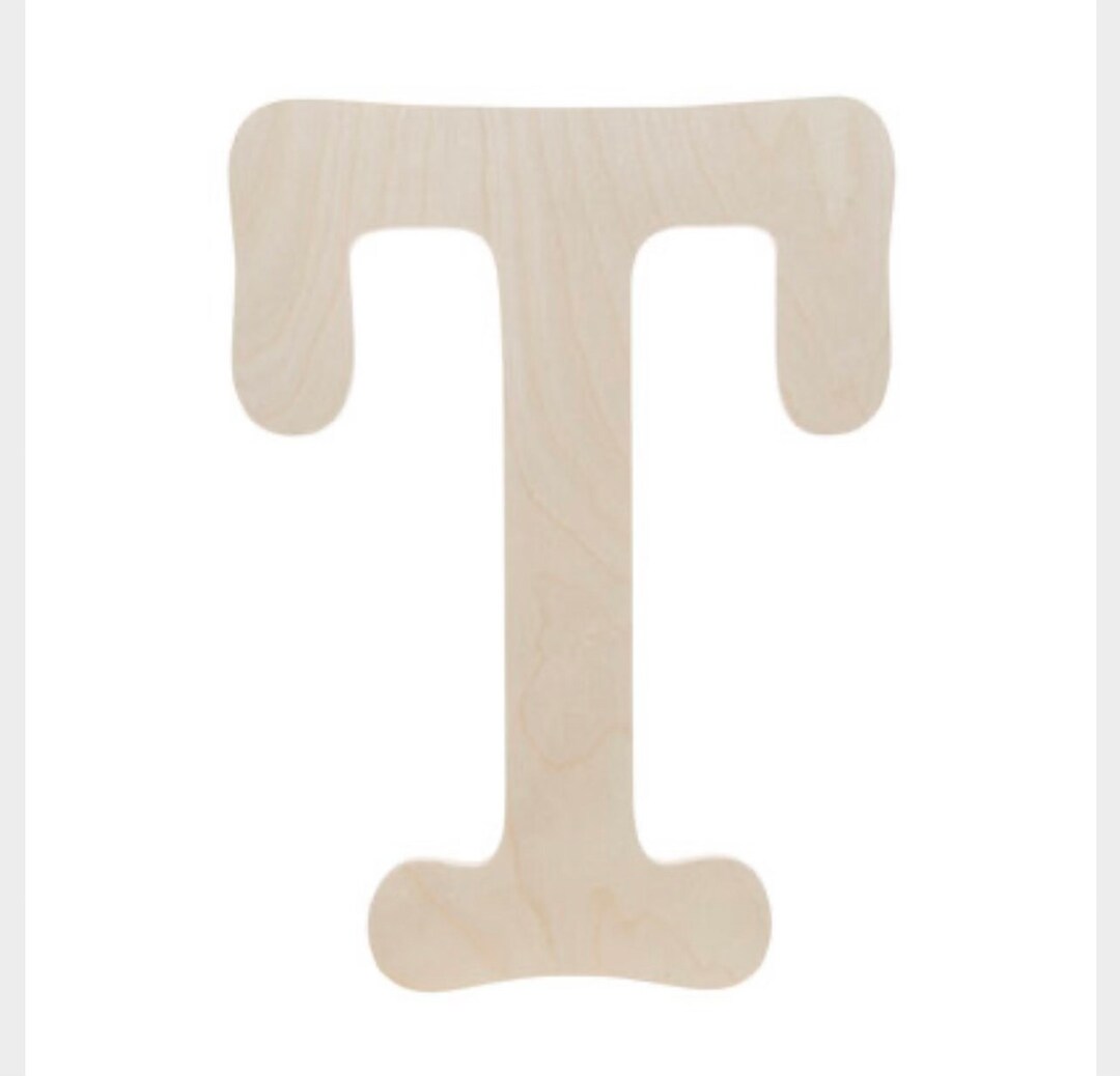 Family Initial Letter T Wooden Welcome Sign Front Door Decor Year Round ...