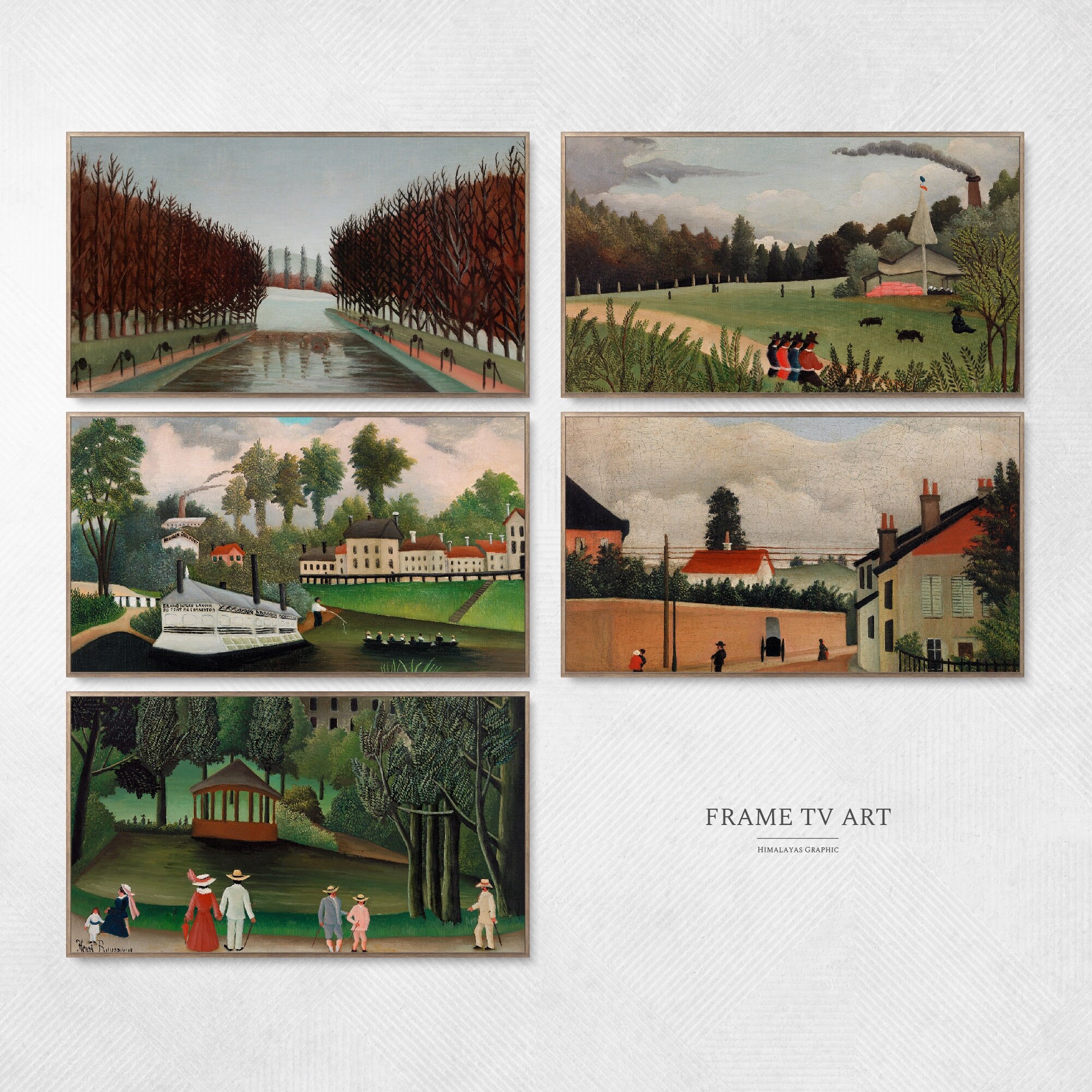 25er Set Samsung Frame TV 4K Art. Henri Rousseau berühmte - Etsy.de