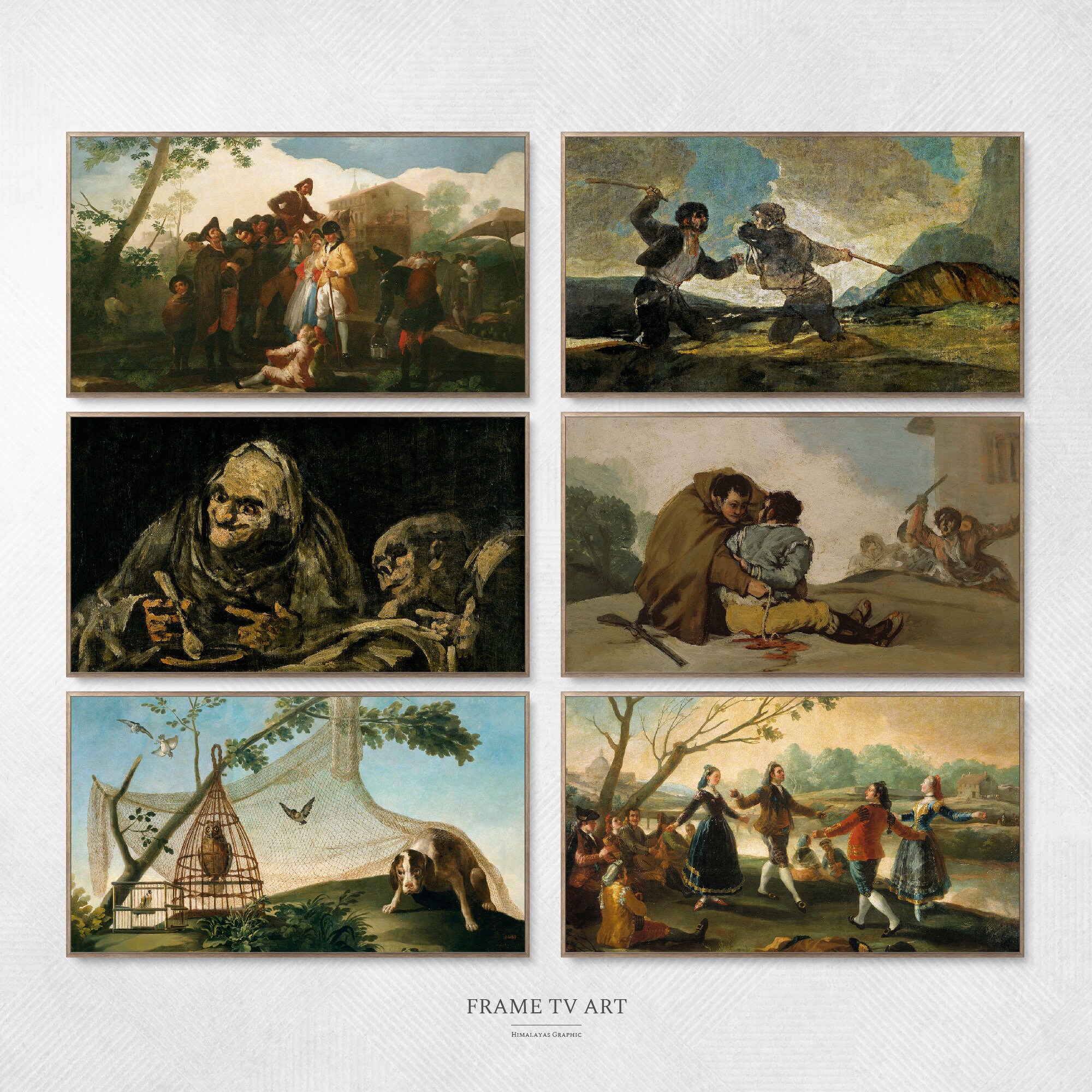Set of 46 Samsung Frame TV 4K Art. Francisco Goya Famous Paintings ...