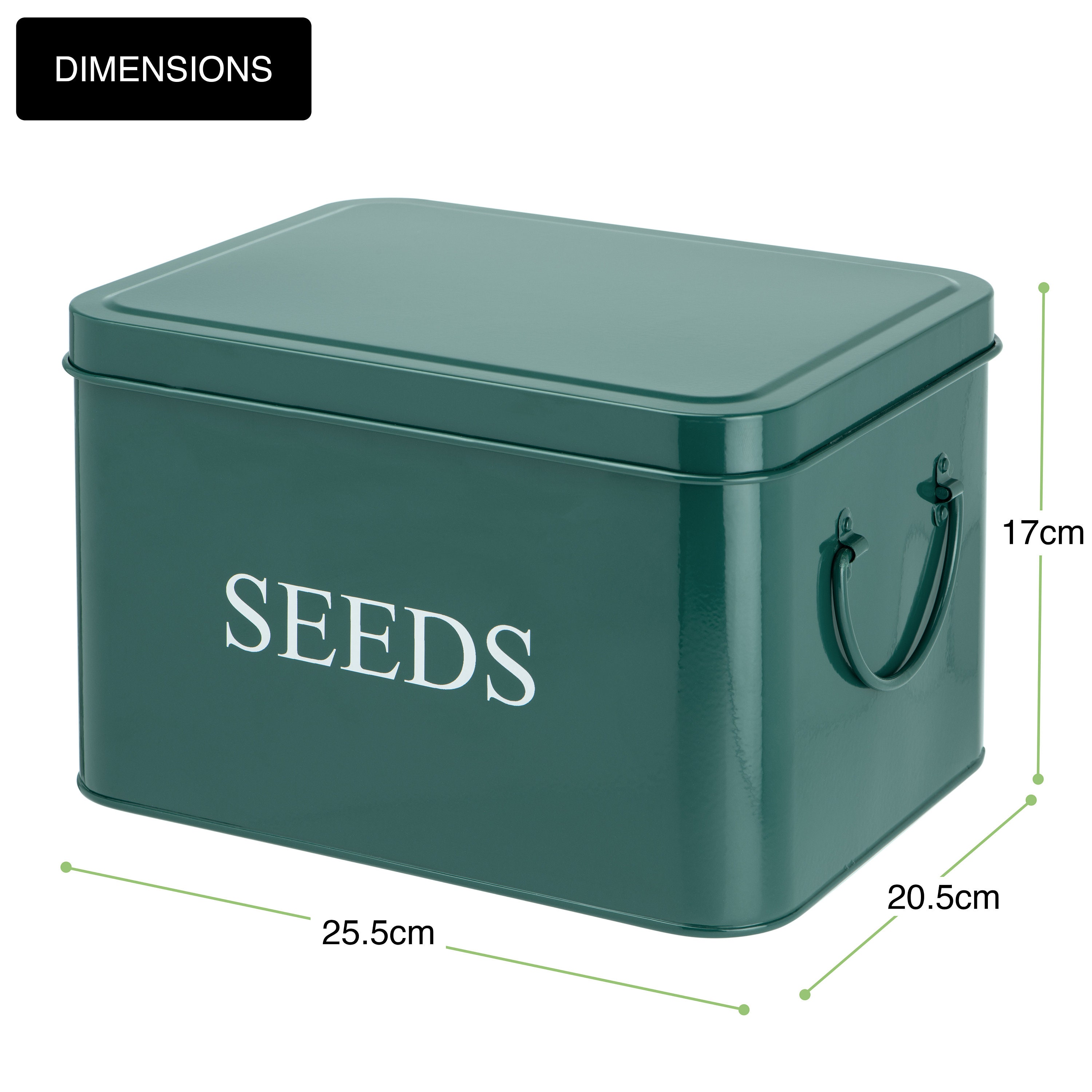 Seed Packet Tin Plus X10 Envelopes & Monthly Divider Cards. Metal ...