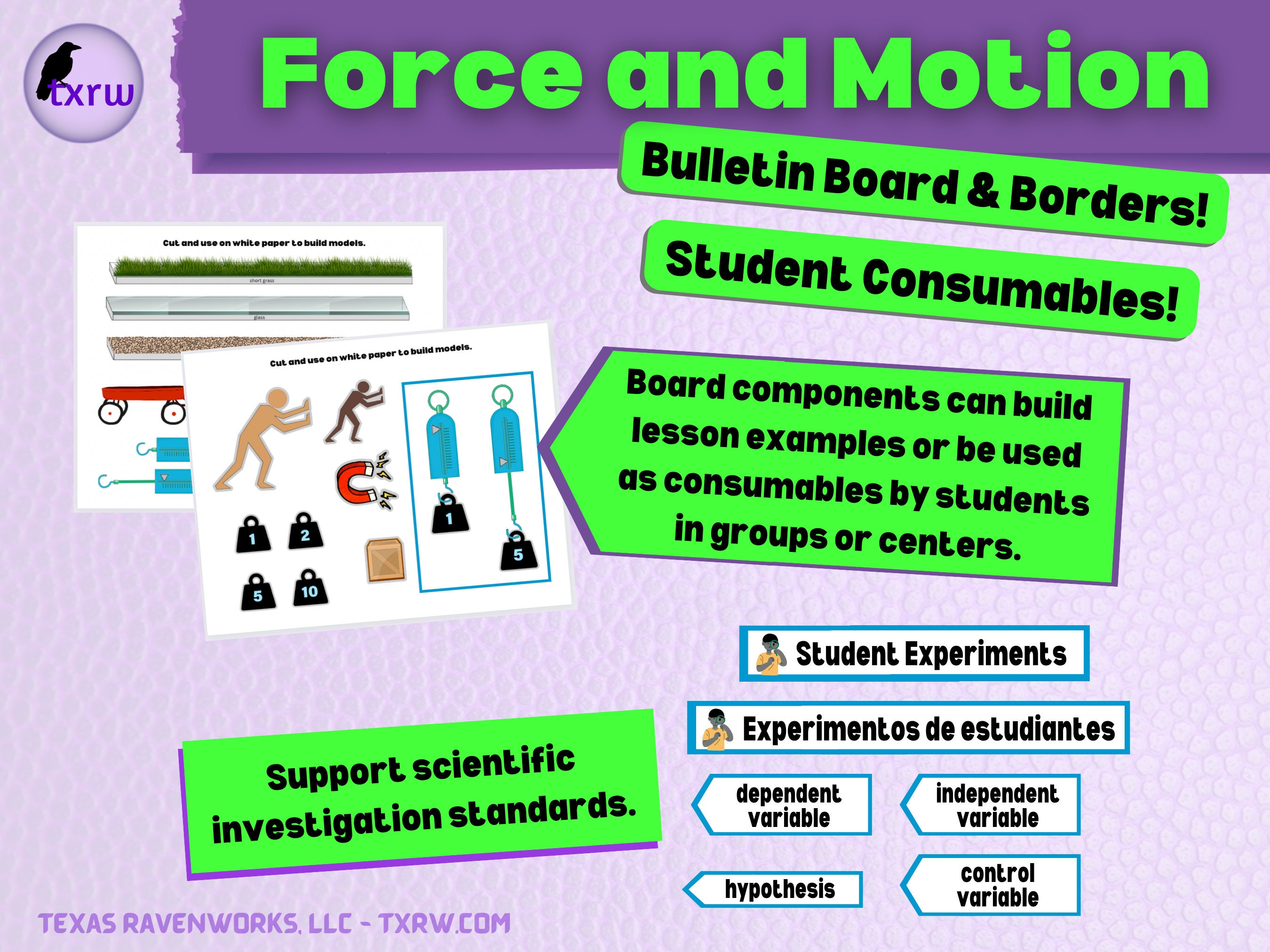 Force and Motion Bulletin Board, Borders and Lesson Resources - Etsy ...
