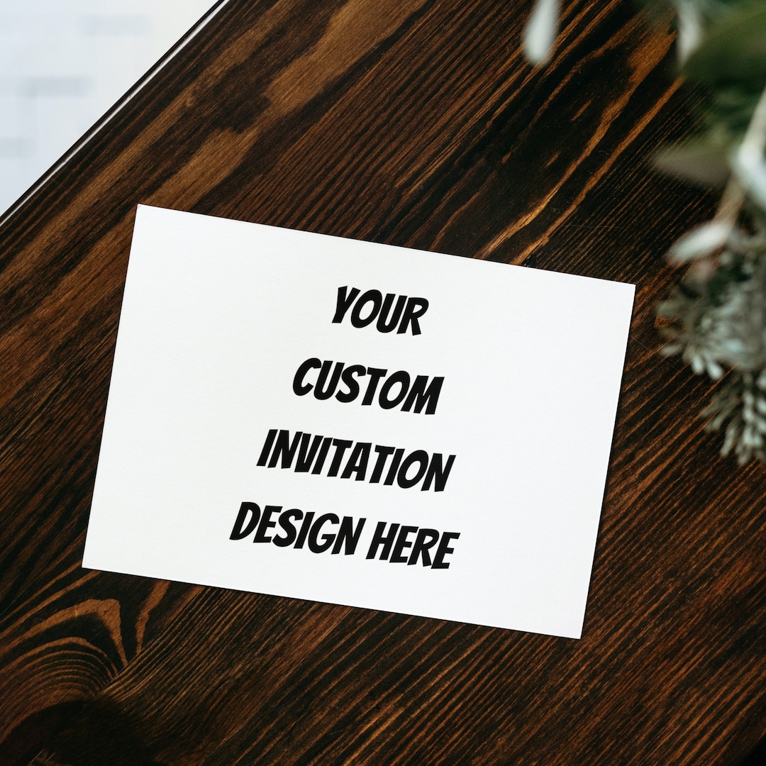 Custom Invitation Design, Custom Made Invitation, Digital Invitation ...