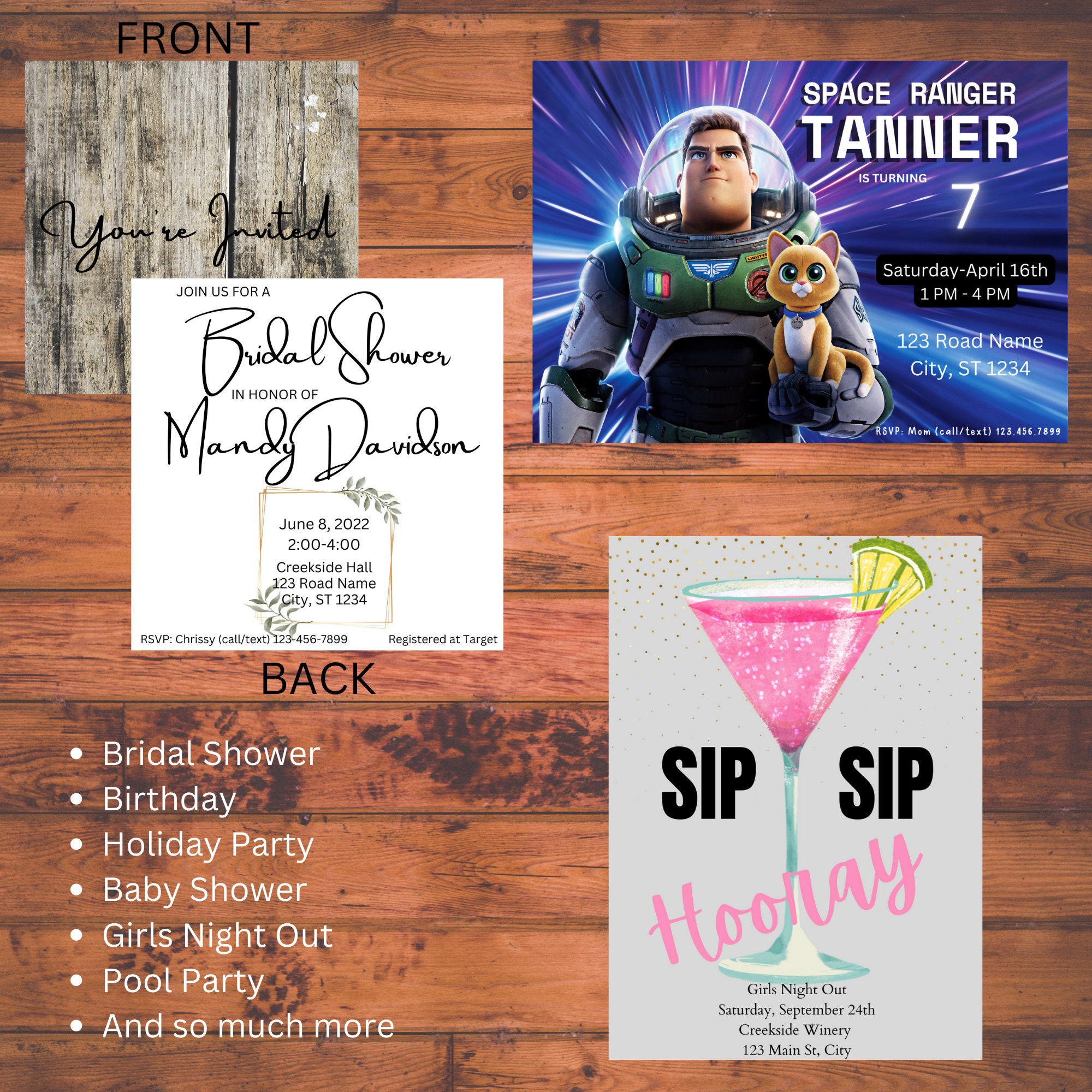 Custom Invitation Design, Custom Made Invitation, Digital Invitation ...