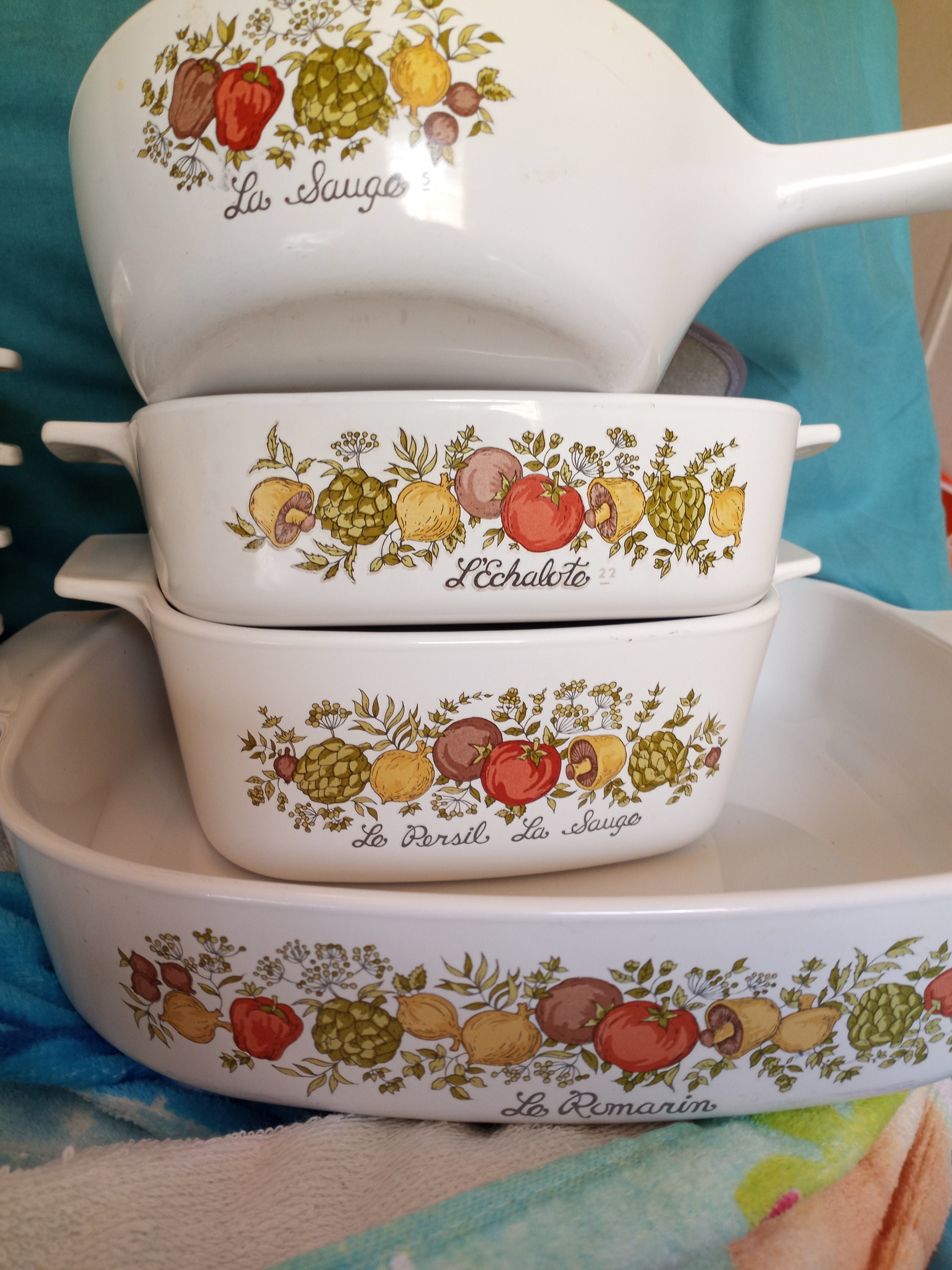 Vintage Corningware Set - Etsy