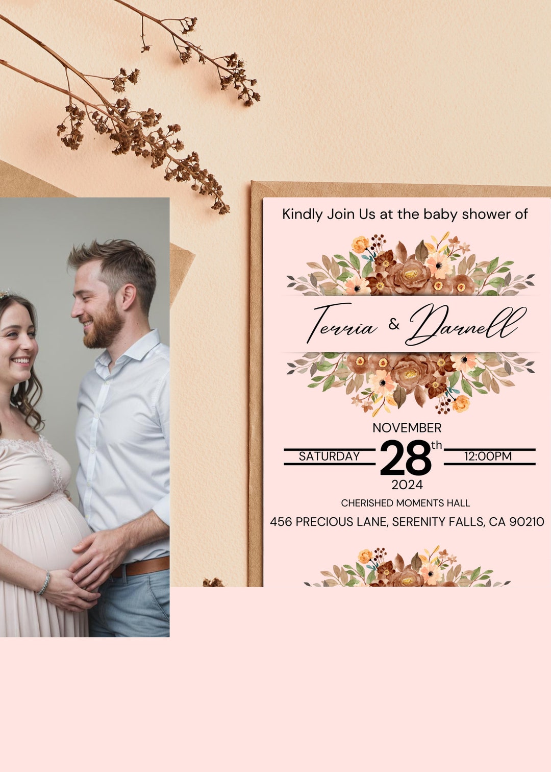 Baby Shower Personalized Printable Cards/digital Download Baby Shower ...