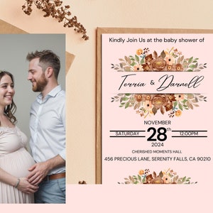 Baby Shower Personalized Printable Cards/digital Download Baby Shower ...