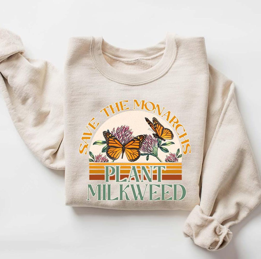 Monarch Butterfly Shirt, Save the Monarchs Shirt, Botanical Shirt ...