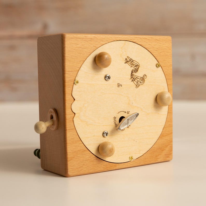 Personalized Wooden Music Box, Engraved Musical Box, Baby Keepsake Gift ...