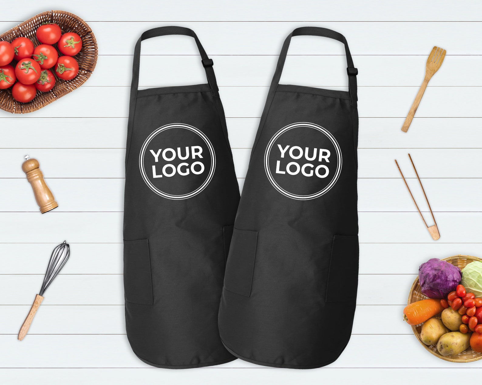 Custom Logo Apron: Personalized Text, Chef Gift - Etsy