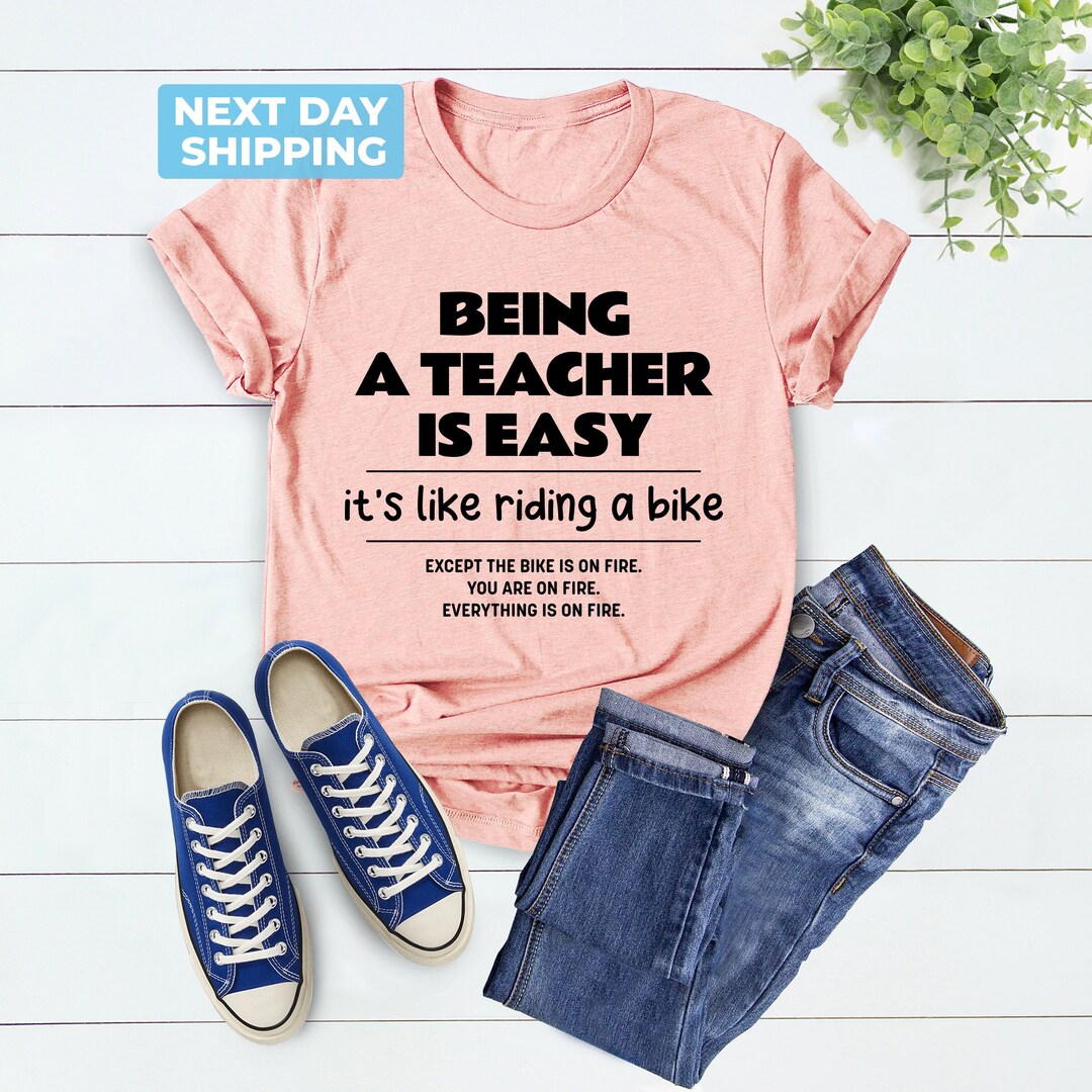 Funny Teacher Shirt: "being A Teacher is Easy" Back to School Tee - Etsy