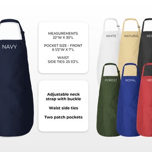 Custom Logo Apron: Personalized Text, Chef Gift - Etsy