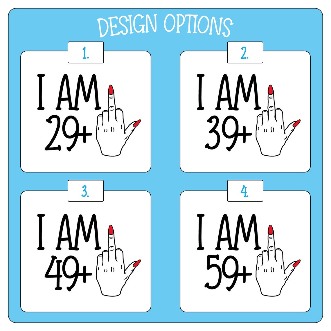 Funny Birthday Shirt - I Am [age] Plus Middle Finger Graphic Tee ...