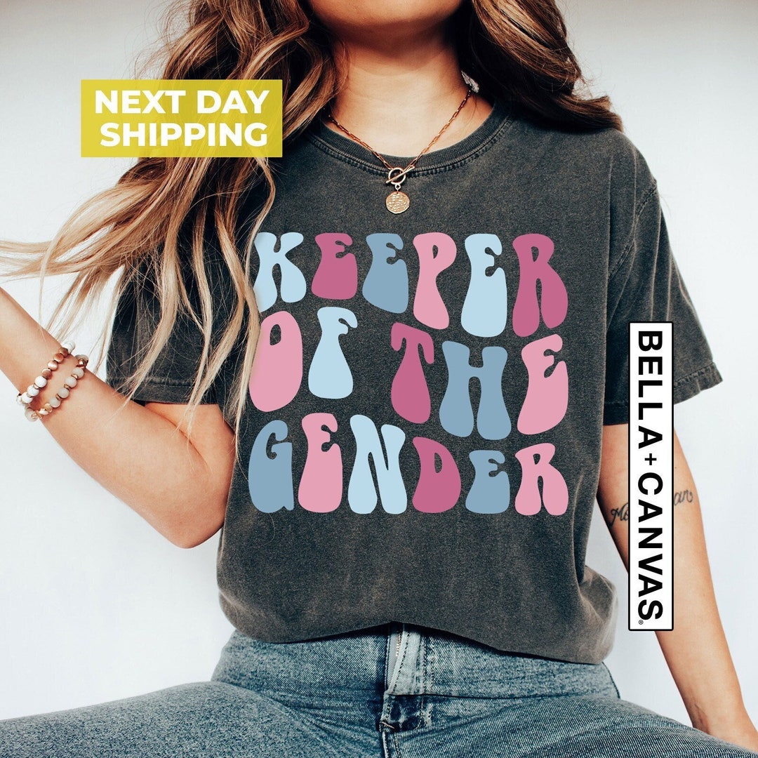 Keeper of the Gender Shirt, Gender Announcement Gift for Her, Gender ...