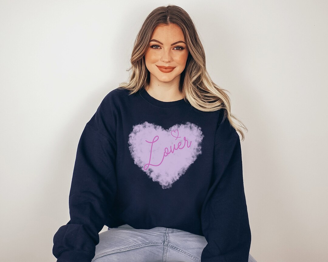 Lover Heart Sweatshirt, Valentines Day Sweater, Lover Long Sleeve ...
