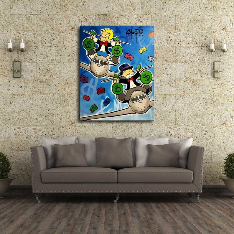 30x24 Inches Alec Monopoly Inspired Art Print. New HD Print. Canvas ...