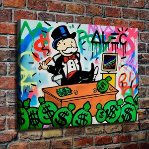 28x20 Inches Alec Monopoly Inspired Art Print. New HD Print. Canvas ...