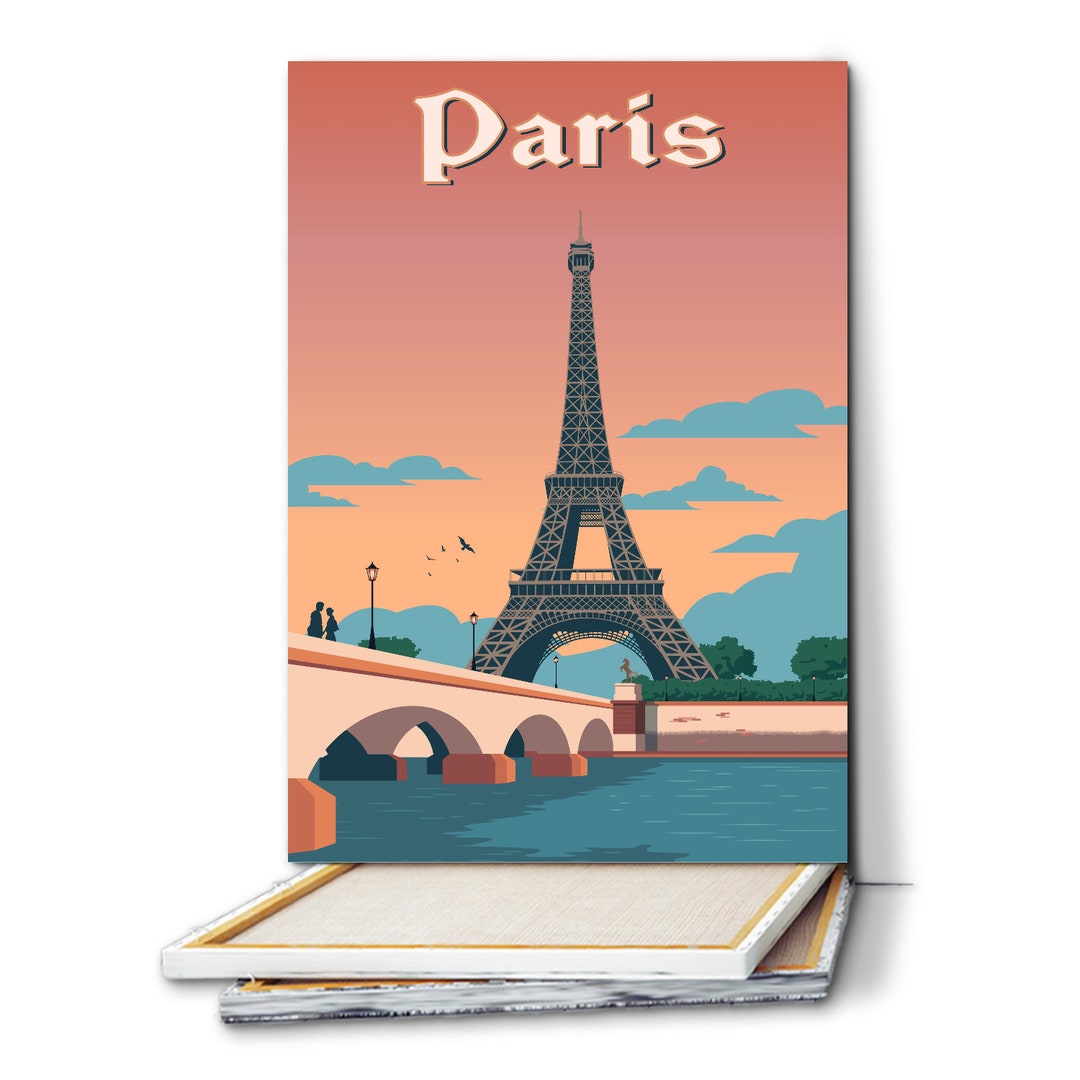 36x24 Inches France Travel Poster Art Print. New HD Print. Canvas Ready ...