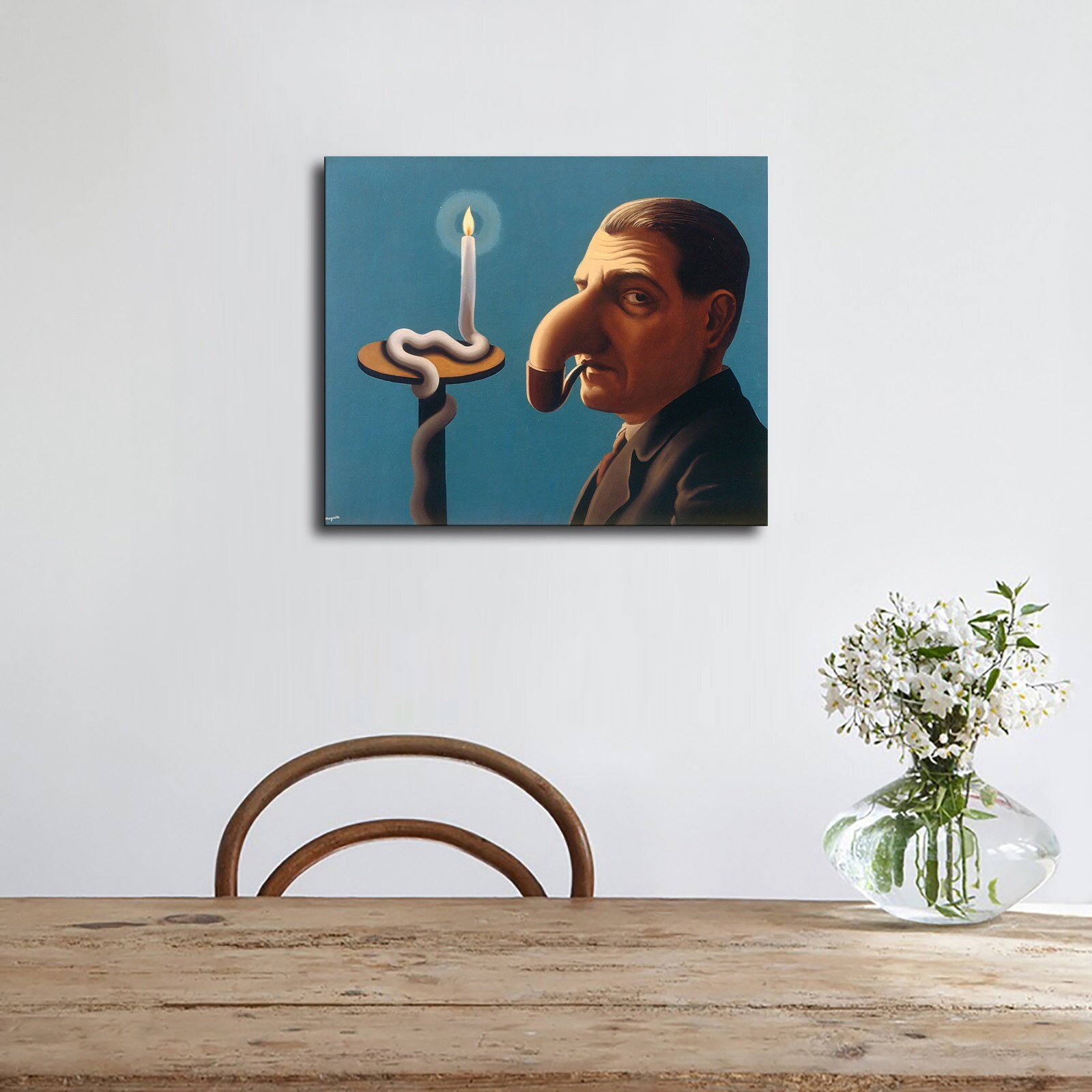 30x24 Inches Rene Magritte philosopher's Lamp New HD Print on Canvas ...