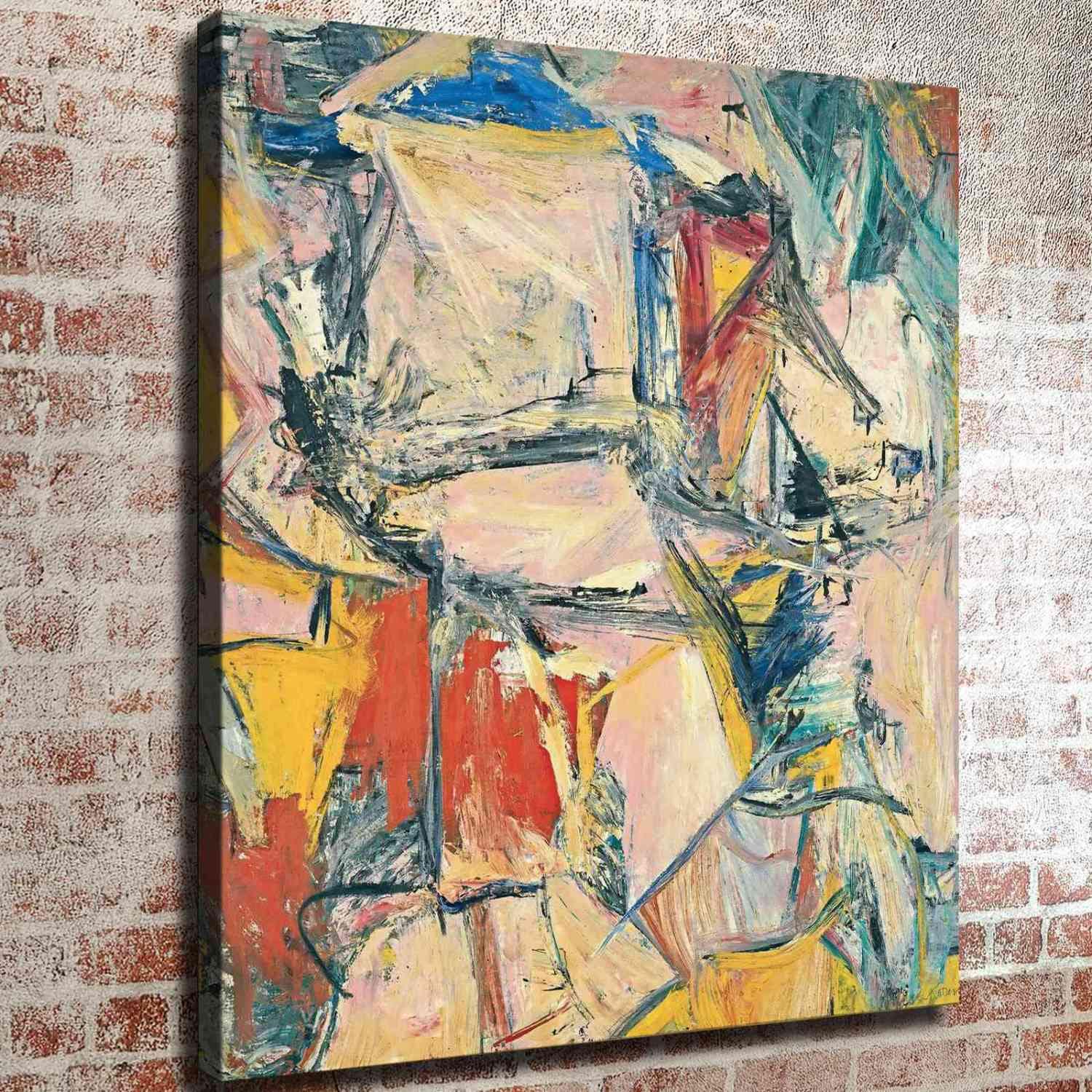 28x24 Inches Willem De Kooning interchange New HD Print on Canvas Ready ...