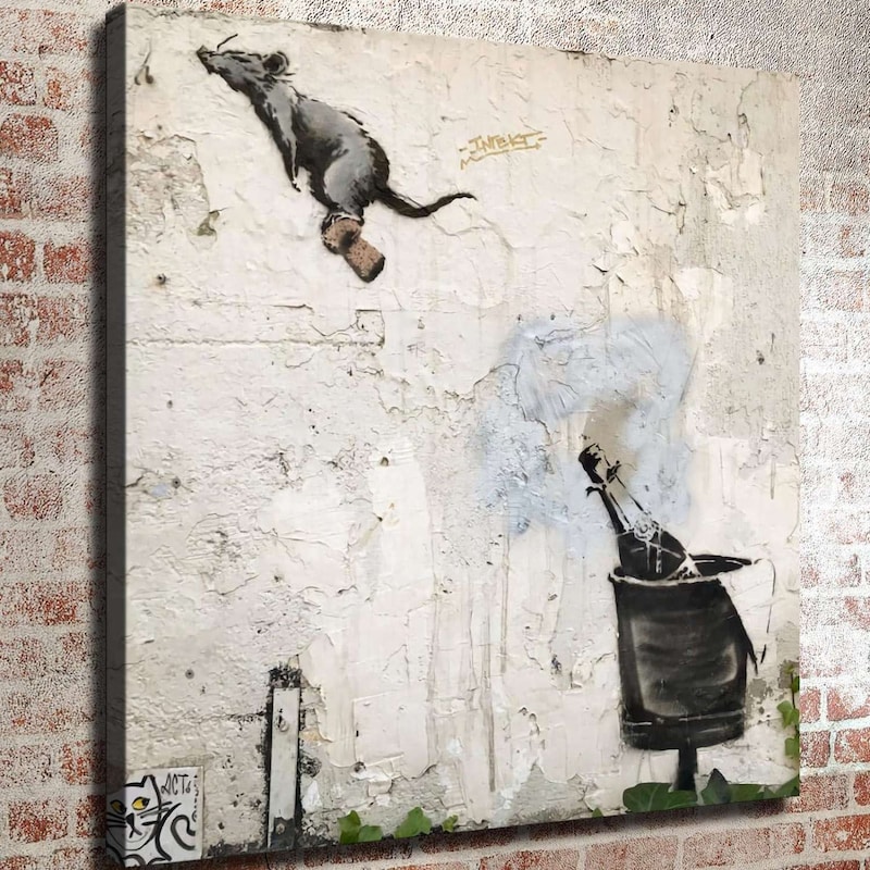 Banksy Wall Decal - Etsy Australia