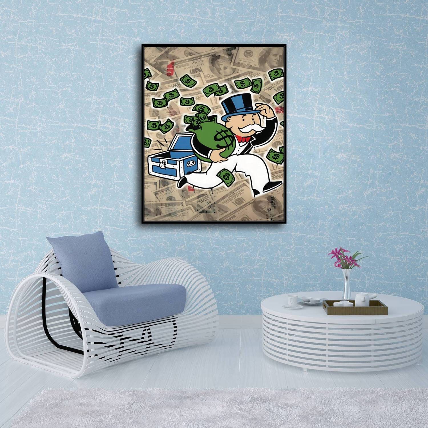 30x24 Inches Alec Monopoly Inspired Art Print. New HD Print. Canvas ...