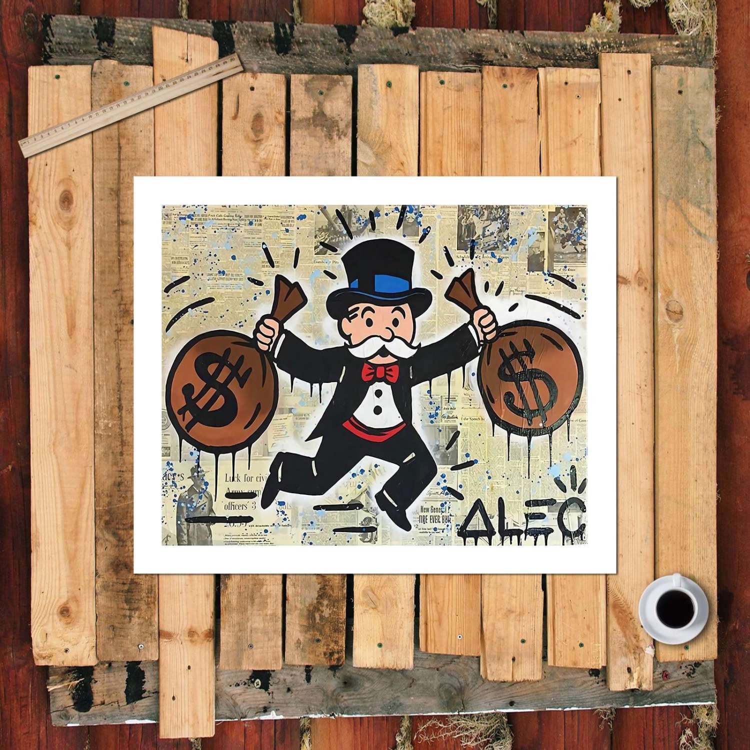 Alec Monopoly Waterproof Vinyl Fabric Canvas HD Print, Wall Home Decor ...