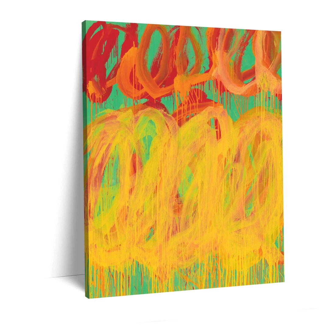 32"x24" Inches Cy Twombly Inspired Art Print. New HD Print. Canvas ...