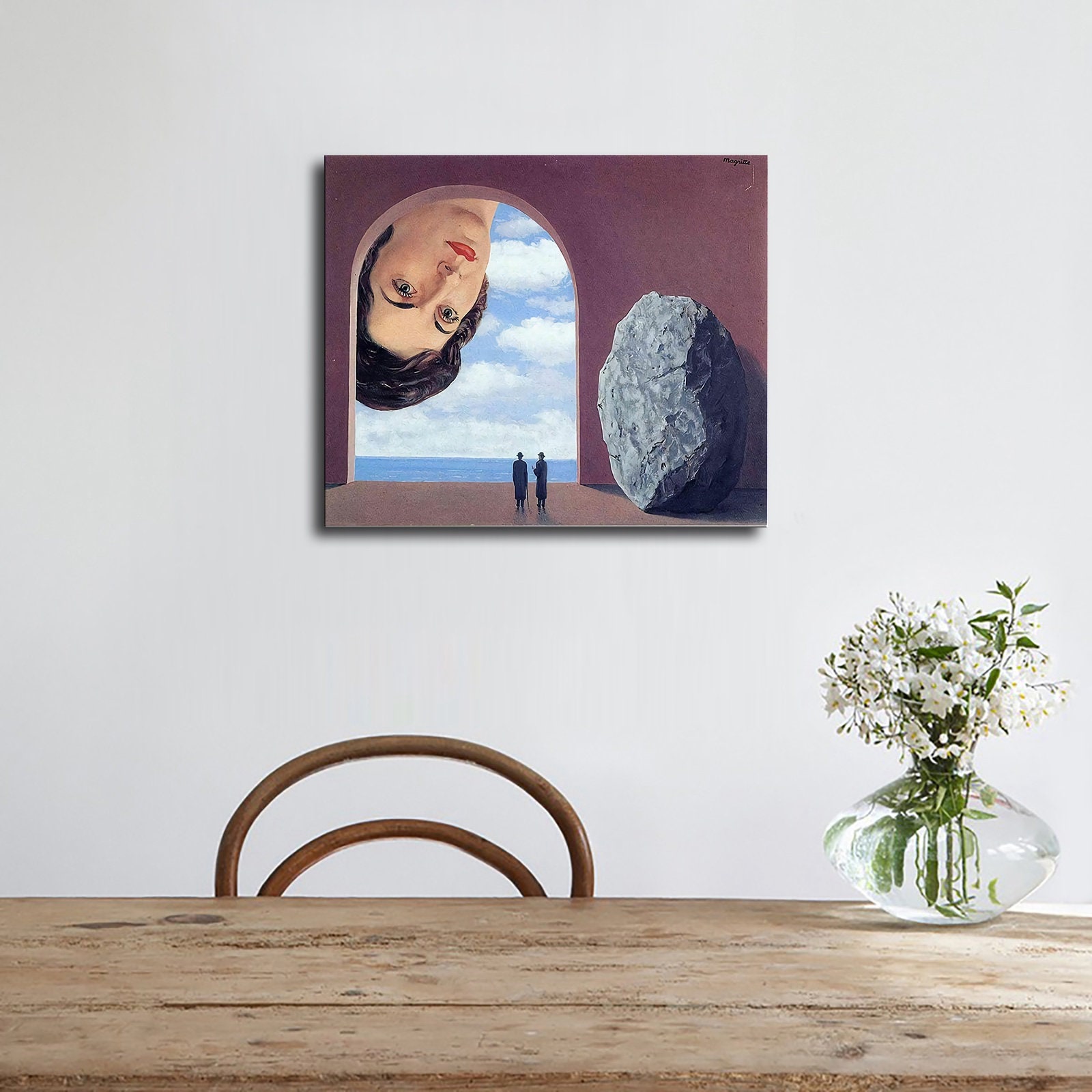 30x24 Inches Rene Magritte portrait of Stephy - Etsy Australia