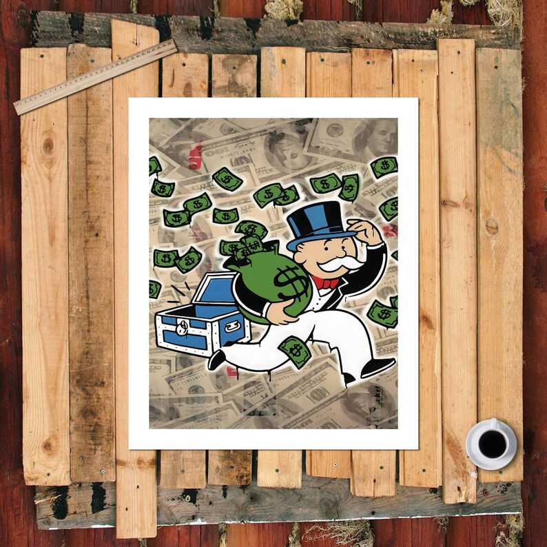 30x24 Inches Alec Monopoly Inspired Art Print. New HD Print. Canvas ...