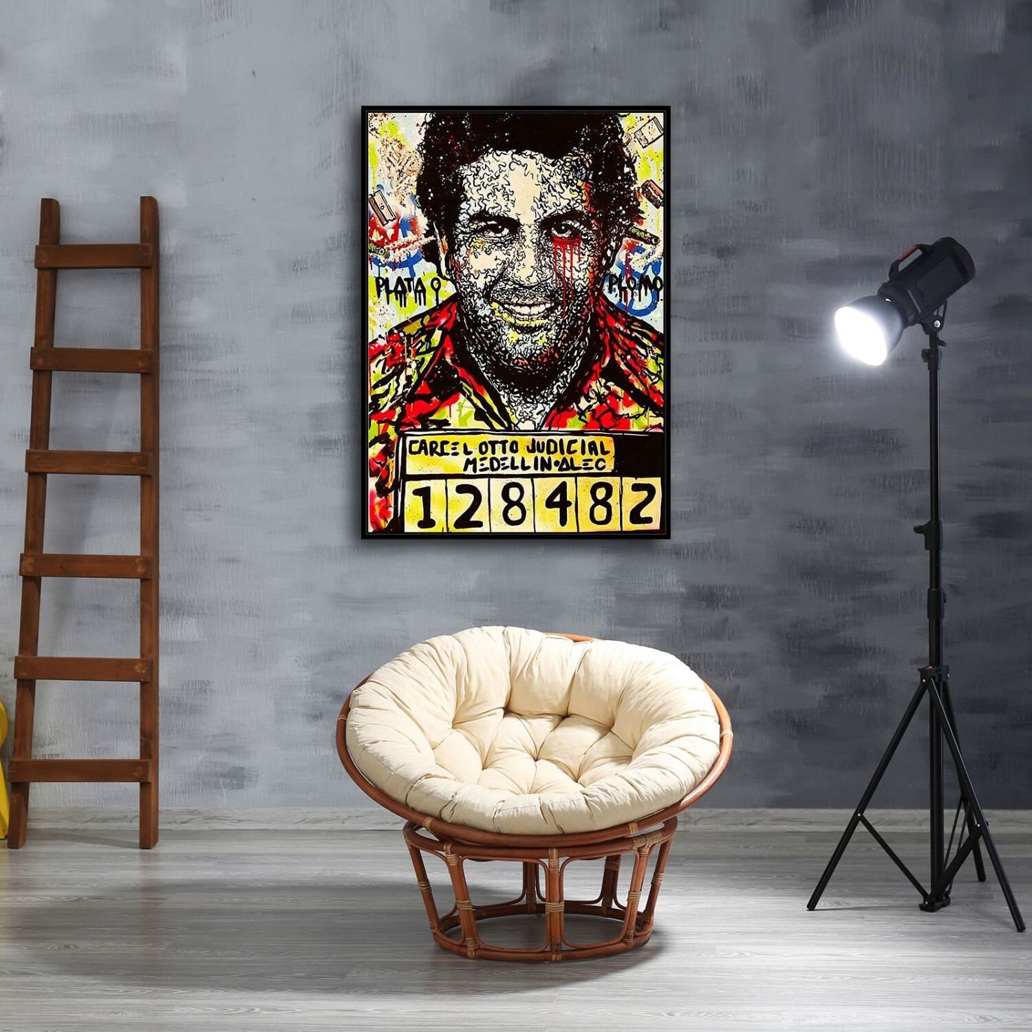 34x24 Inches Alec Monopoly pablo Escobar New HD Print on Canvas Ready ...
