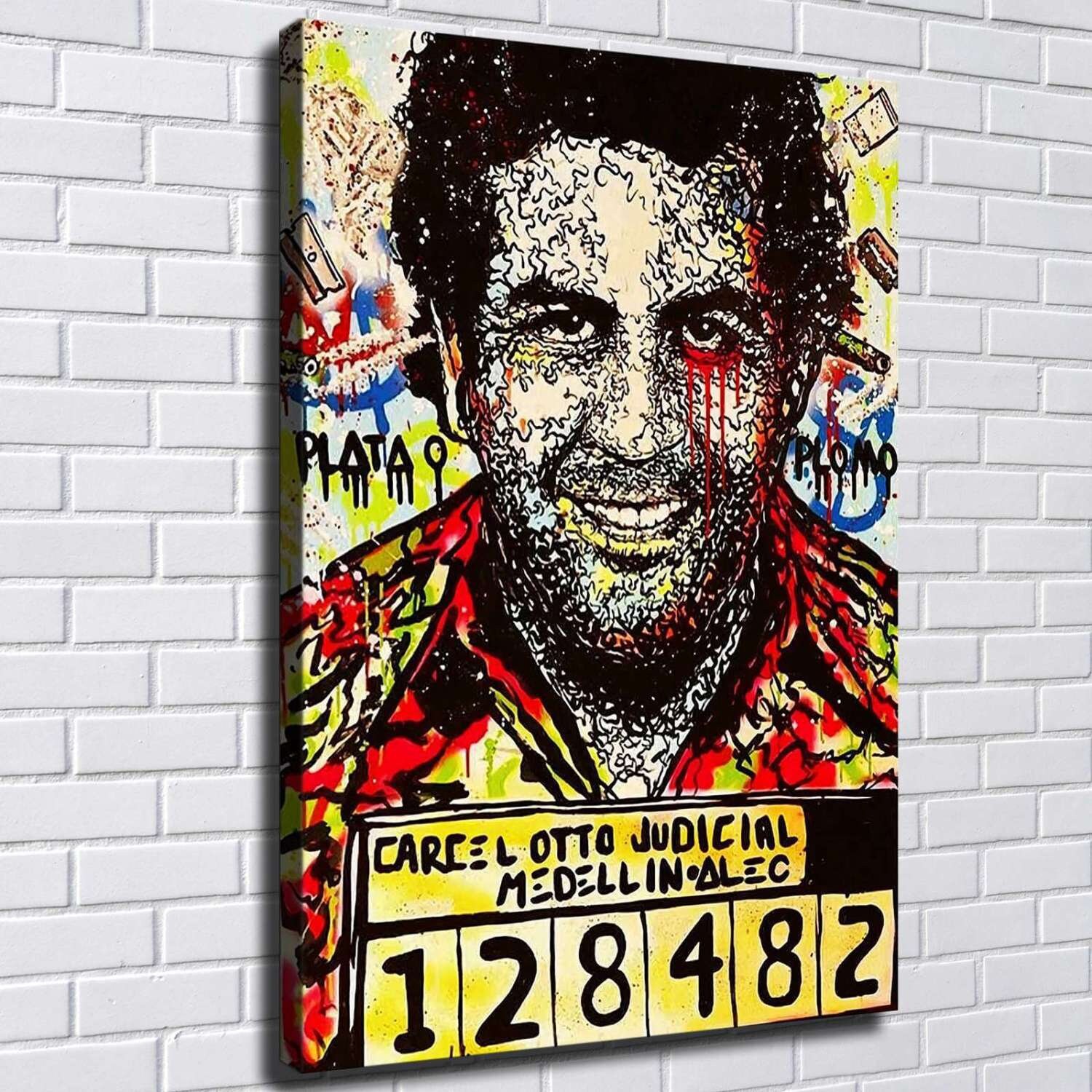 34x24 Inches Alec Monopoly pablo Escobar New HD Print on Canvas Ready ...