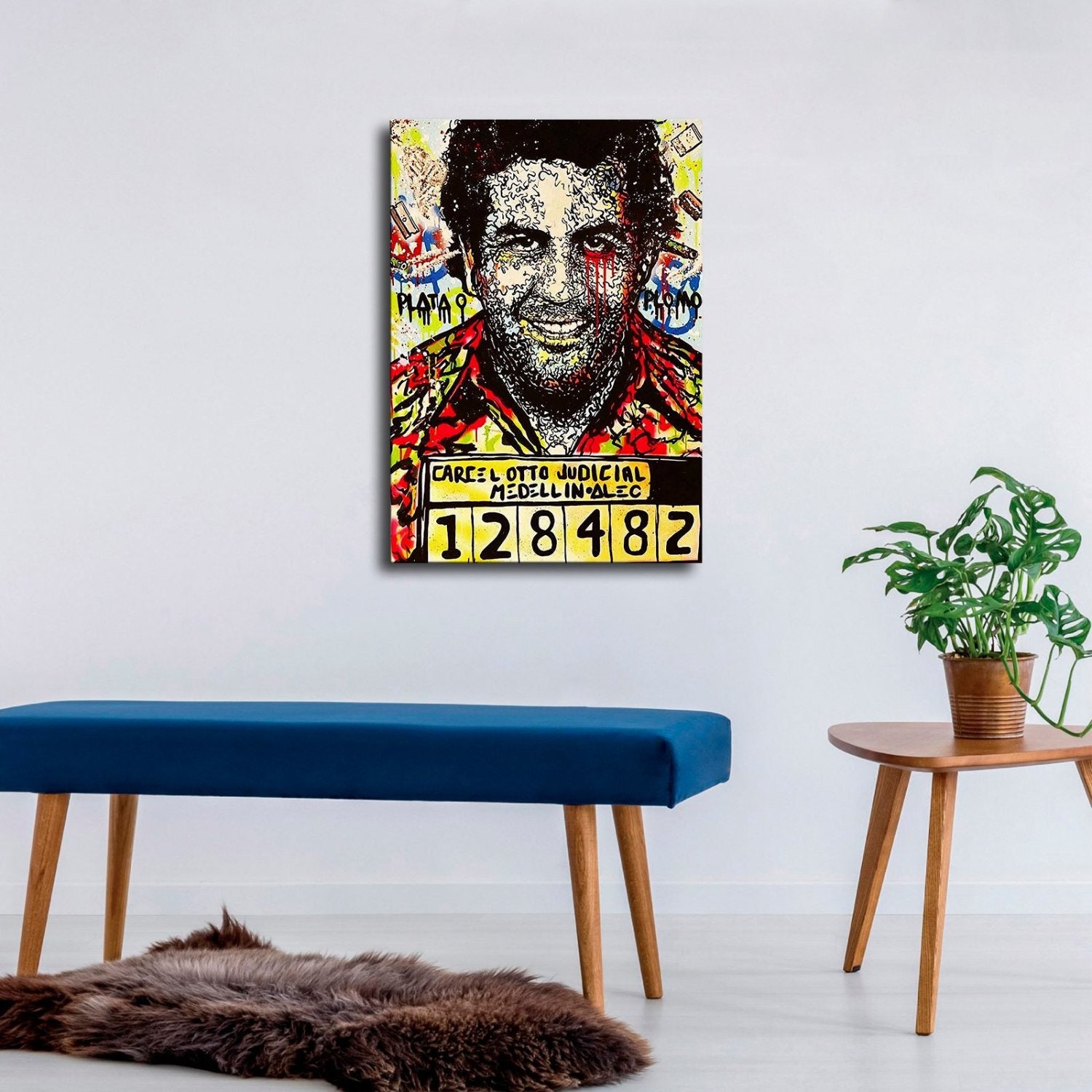 34x24 Inches Alec Monopoly pablo Escobar New HD Print on Canvas Ready ...