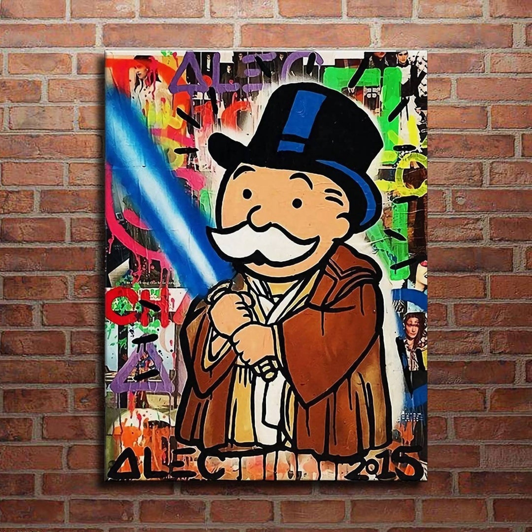 30x24 Inches Alec Monopoly Inspired Art Print. New HD Print. Canvas ...
