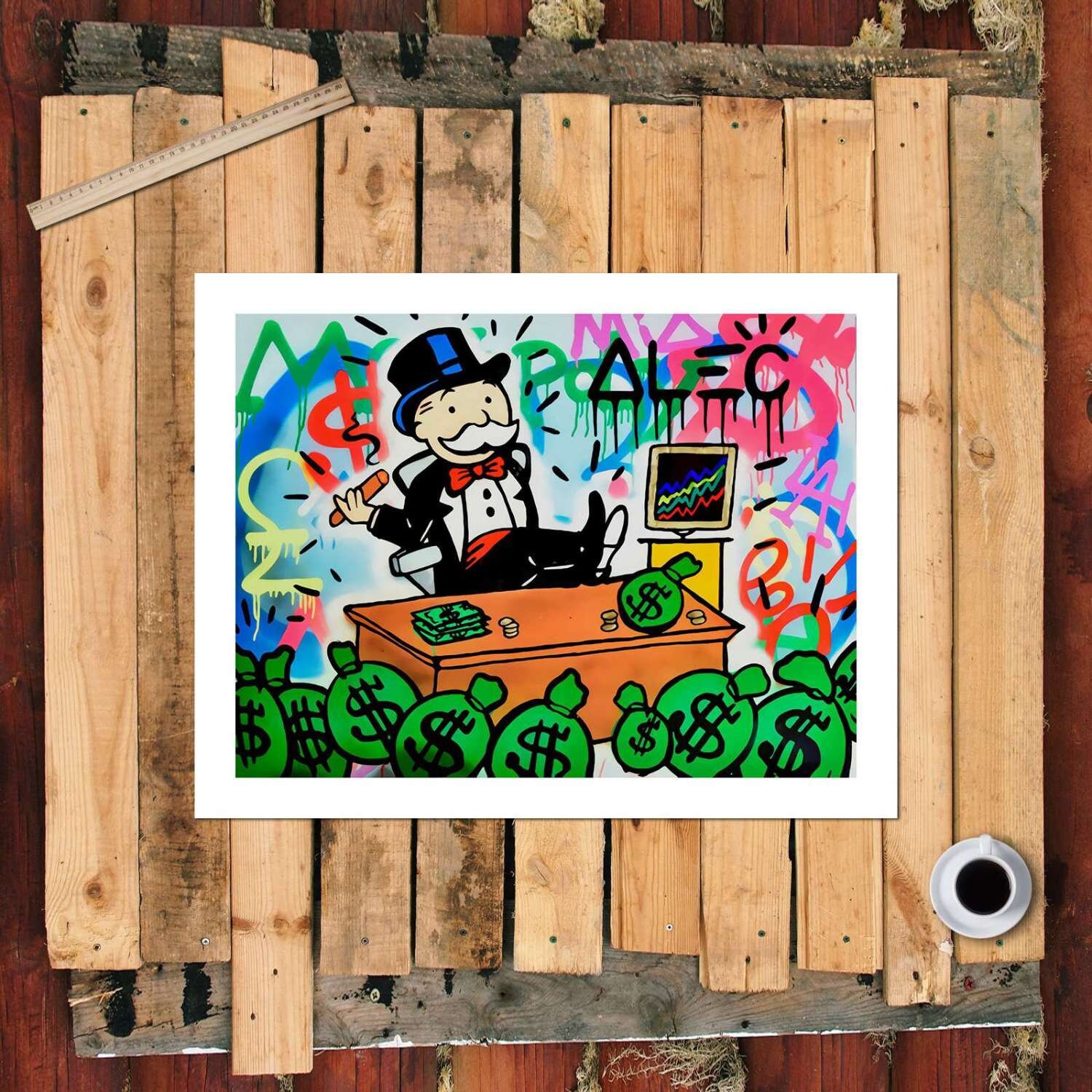 28x20 Inches Alec Monopoly Inspired Art Print. New HD Print. Canvas ...
