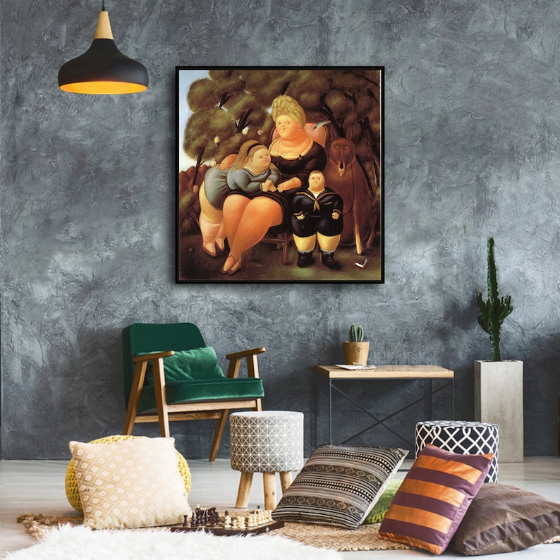 24x24 Inches Fernando Botero Inspired Art Print. New HD Print. Canvas ...