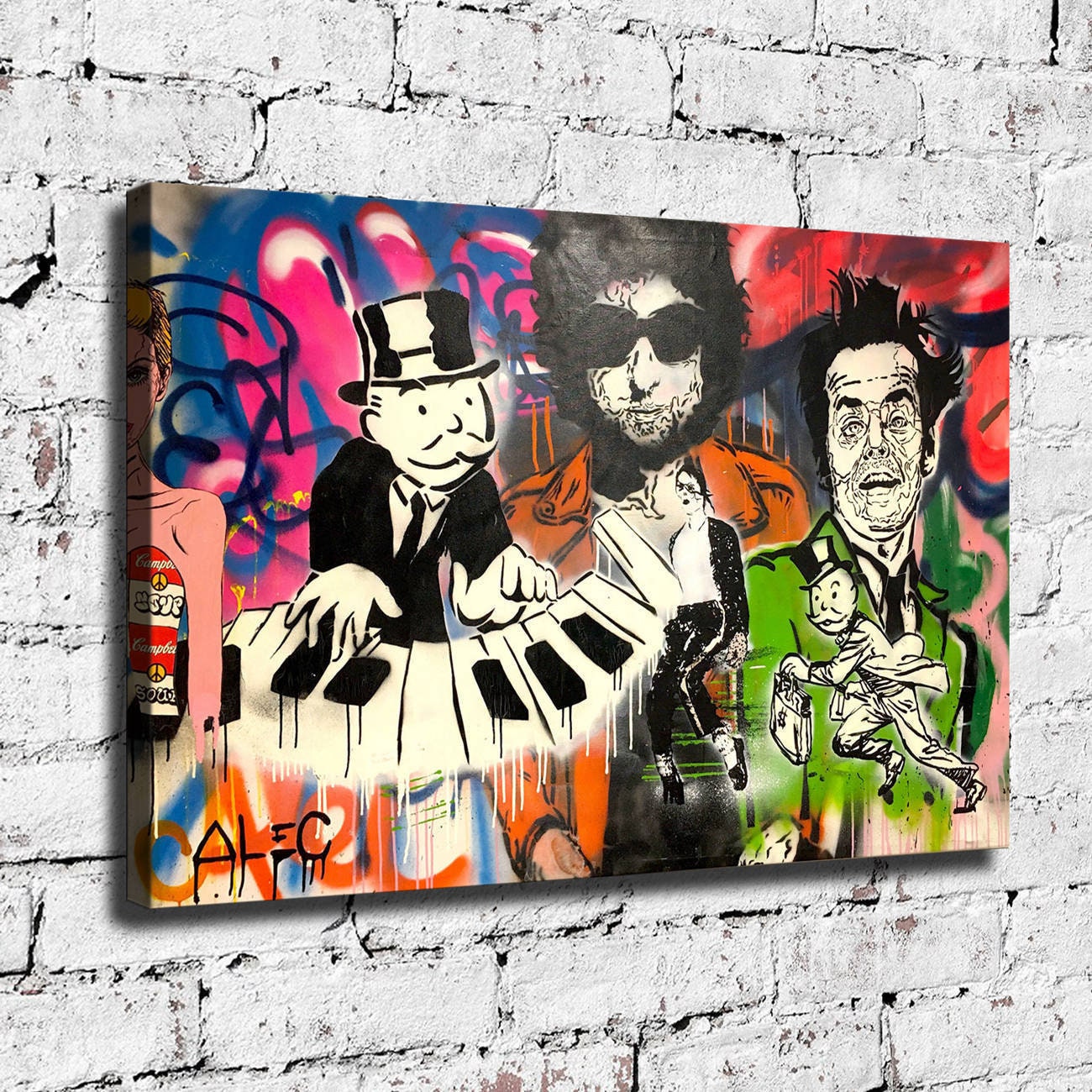 36x24 Inches Alec Monopoly Inspired Art Print. New HD Print. Canvas ...